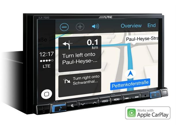 Alpine iLX-702D - Multimediaenhet | Bilstereo Bass forsterker høytaler ...