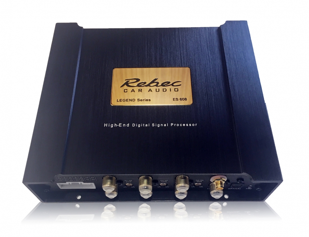 Rebec Legend series ES608S | Bilstereo Bass forsterker høytaler støydemping DSP DAB kabler sikkring